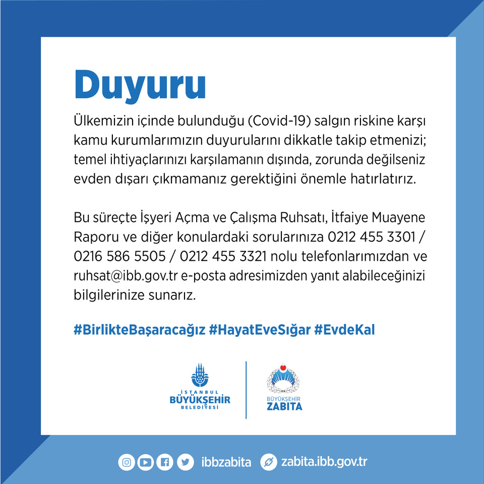 Ruhsat ve Denetim Müdürlüğü | Zabıta Daire Başkanlığı